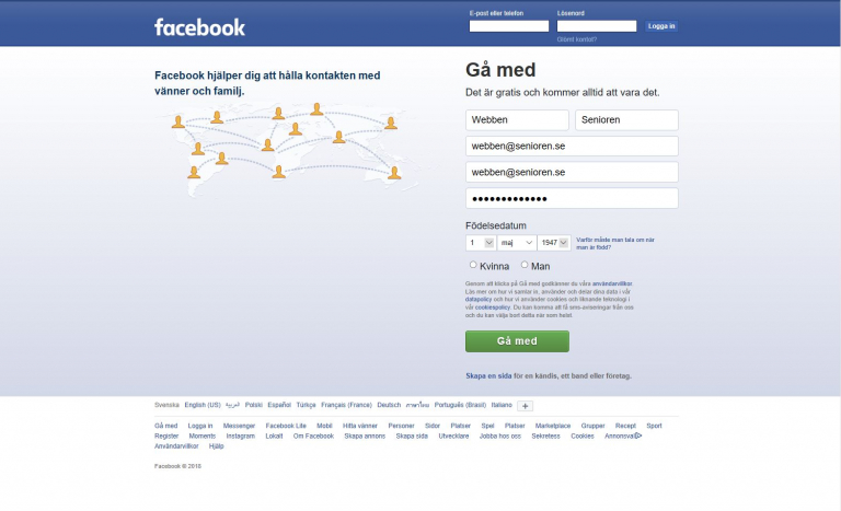 Så kommer du igång med Facebook - Senioren